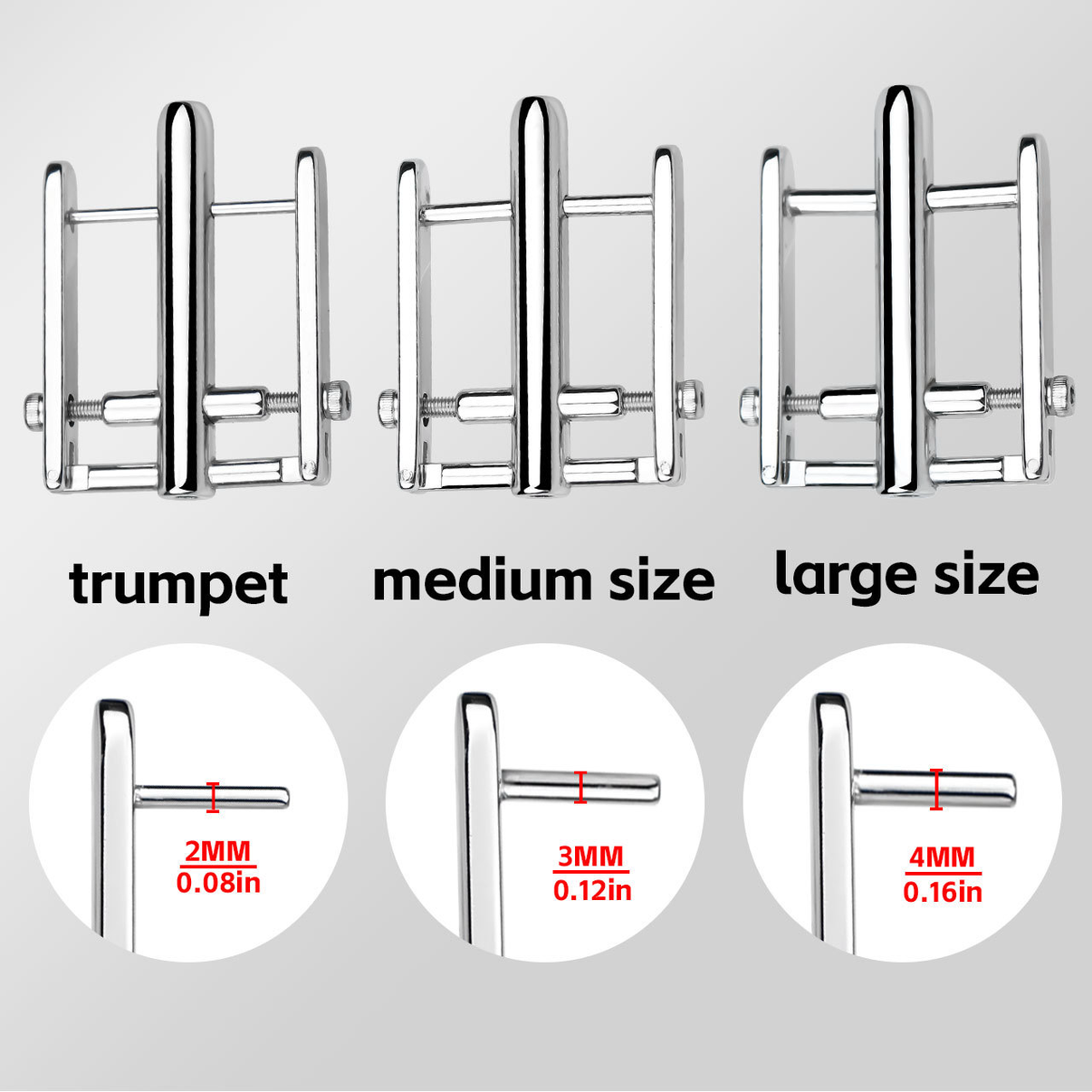 Prince Albert Piercing Clamp – Dual-Sided PA Lock Tool – SpikedChastity