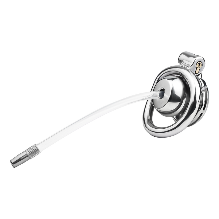 Micro Inverted Chastity Cage with Soft Urethral Catheter Anti ...