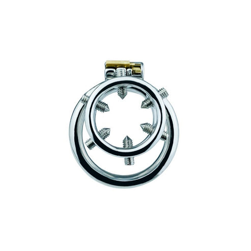 Spiked Chastity Penis Ring Cage Metal Super Small Cock Cage For Male ...