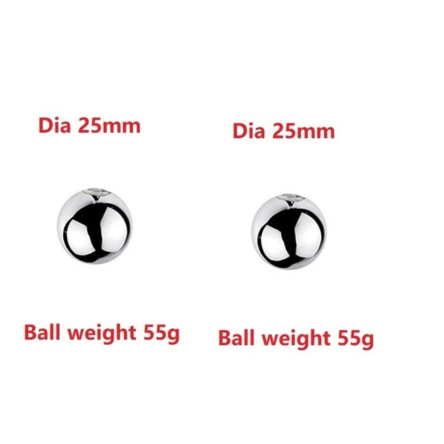 Stainless Steel Ball Scrotum Stretcher Testicle Heavy Ball CBT Penis ...